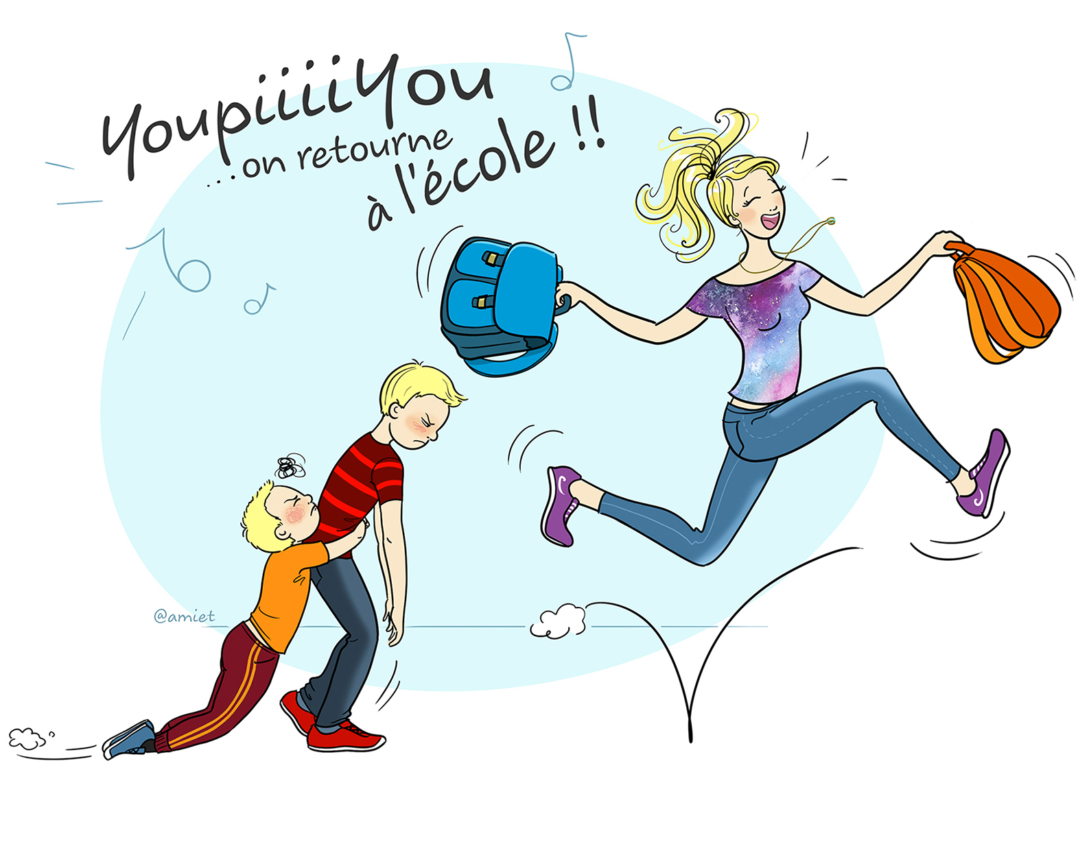 - Illustrateur Lyon - Amiet Christelle Retour à l'école